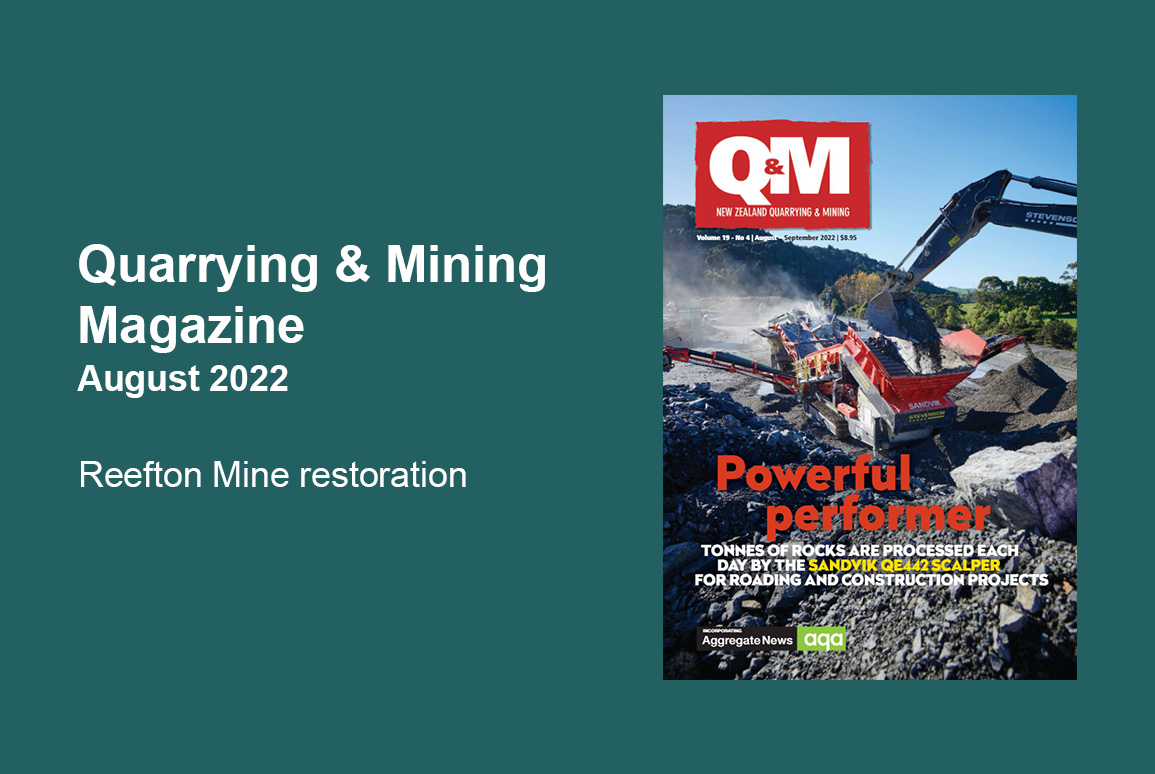 Reefton Mine Restoration | Boffa Miskell