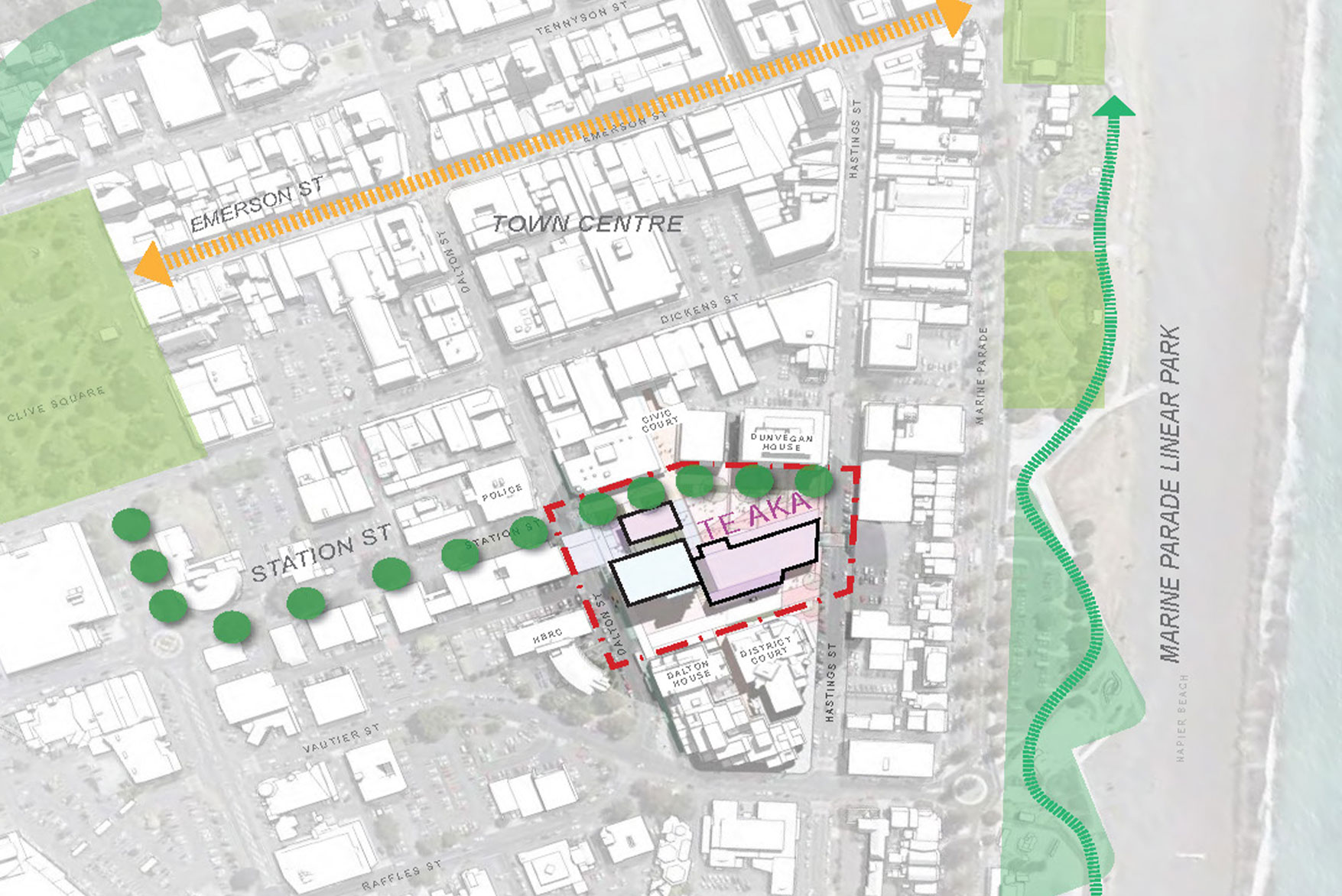 Te Aka: Napier Library and Civic Area | Boffa Miskell